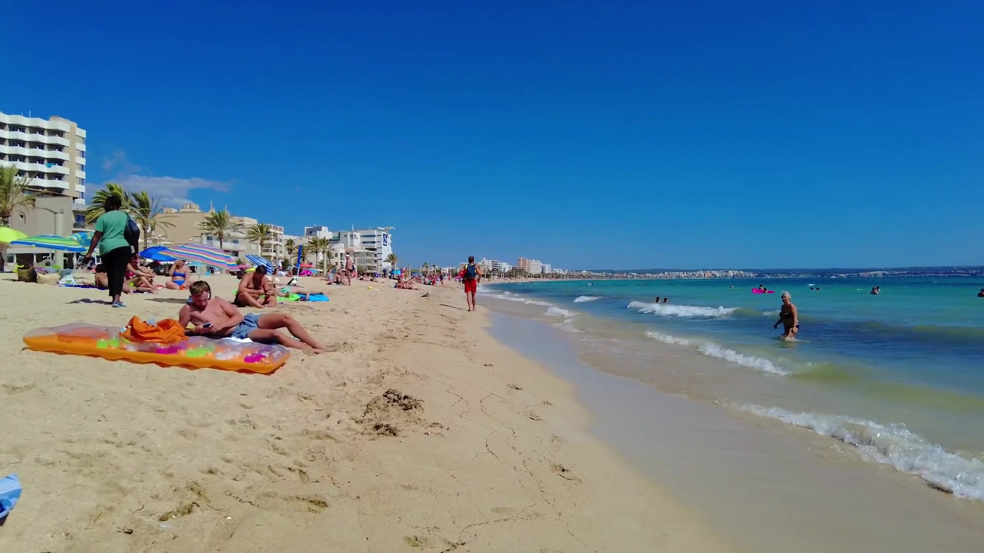 Beach walk | Can Pastilla Beach | Mallorca MAJORCA | Spain 4K | Nude Video on YouTube ...